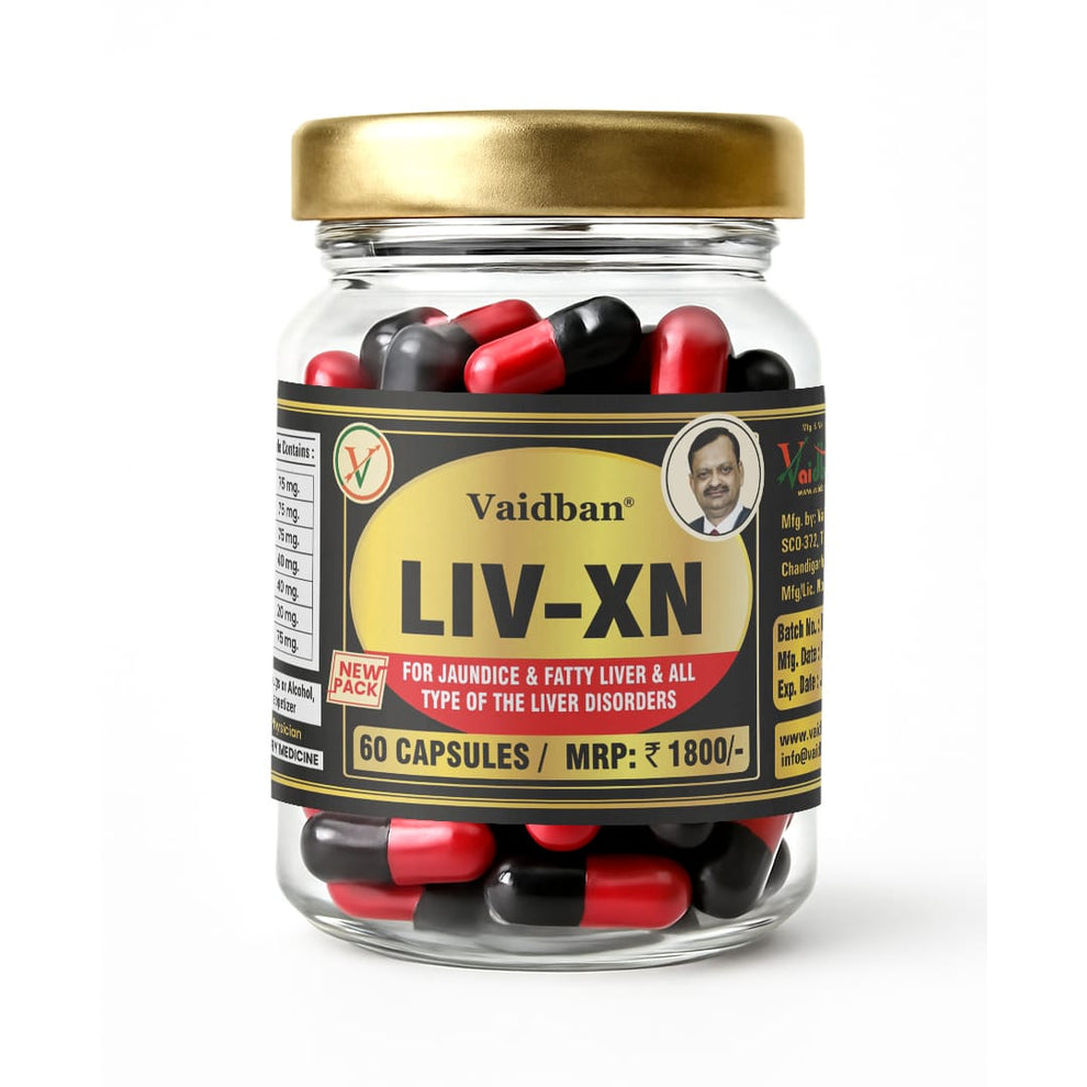 Vaidban LIV-XN Capsules - Advanced Liver Support Supplement for Fatty ...