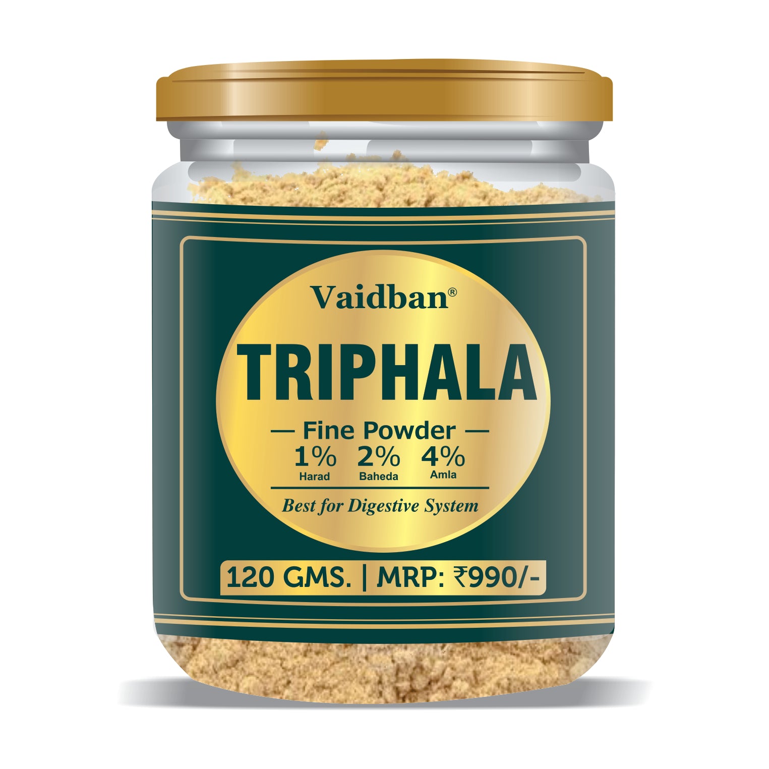 Vaidban Triphala Fine Powder / Churna - Best For Digestion