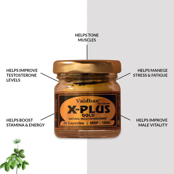 X Plus Gold Capsule For Men to enhance vitality, stamina, and holistic