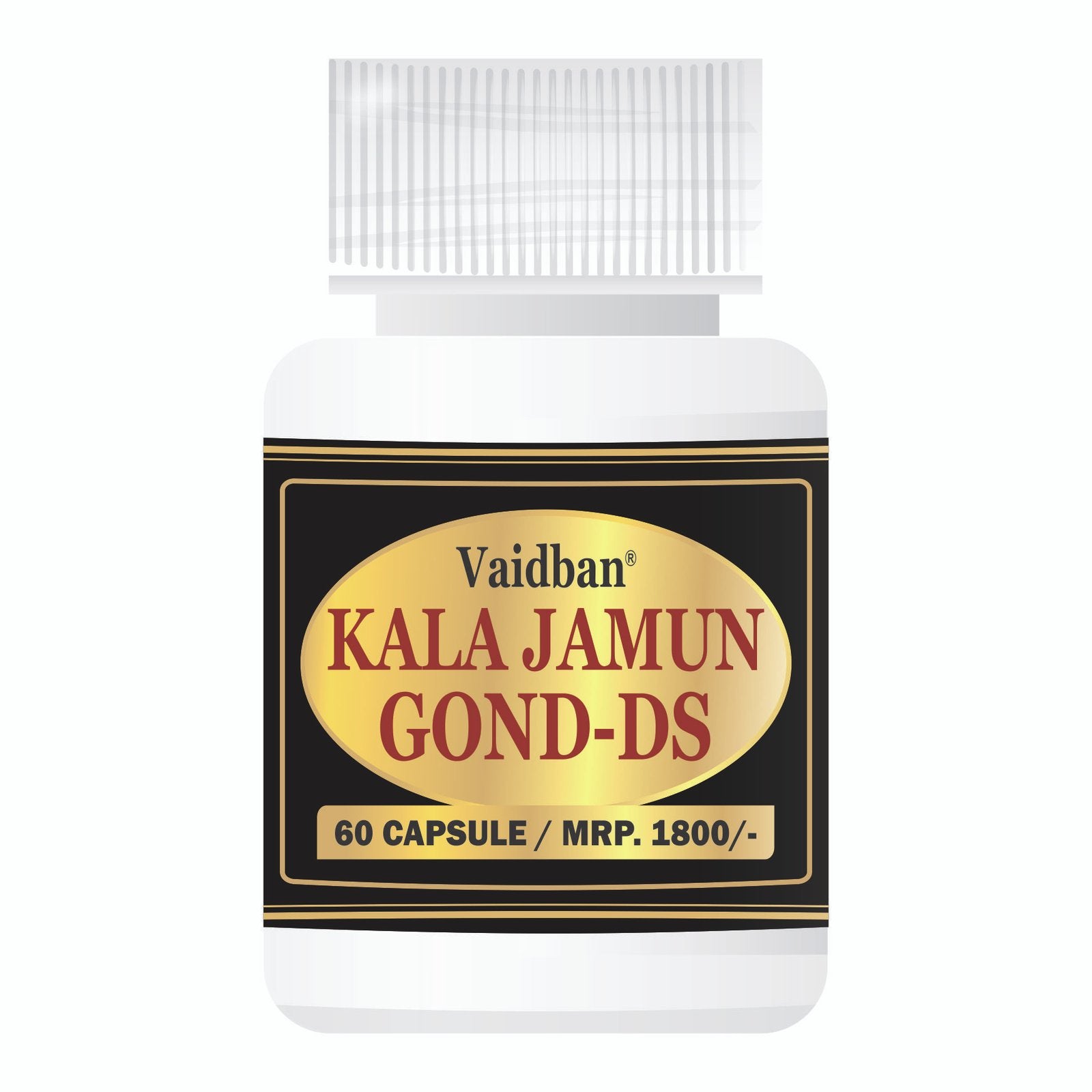 Vaidban Kala Jamun Gond-DS Capsules (Pack of 60 Capsule) - Natural Sup
